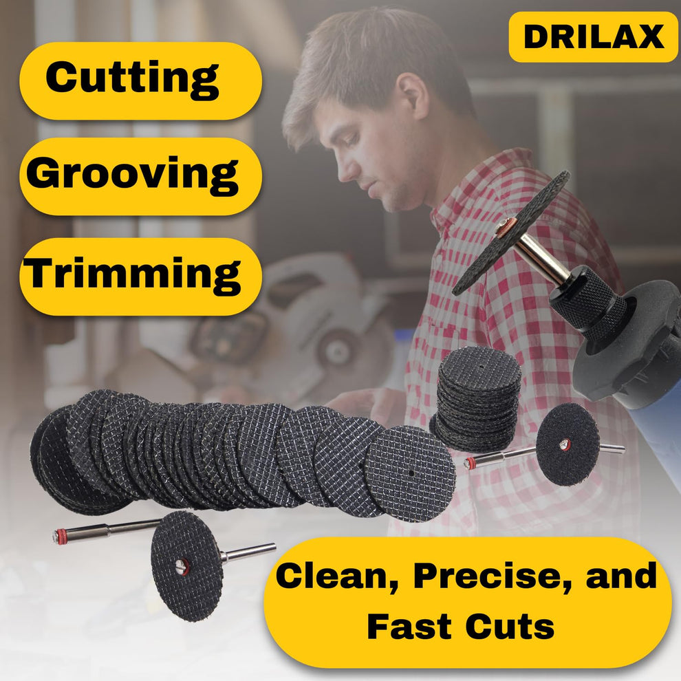 50 Pieces Fiberglass Reinforced Cut-Off Wheels, Compatible with Dremel ...